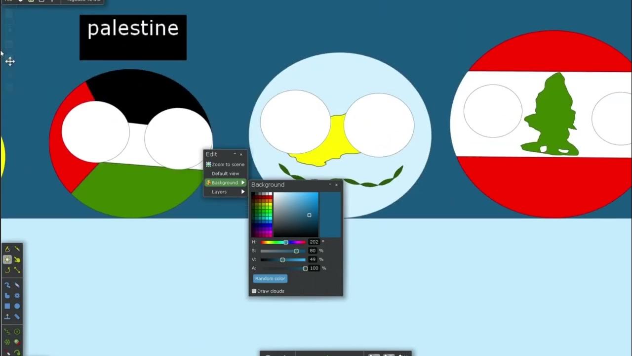 Country Balls size comparison Part 1 (Algodoo) - YouTube