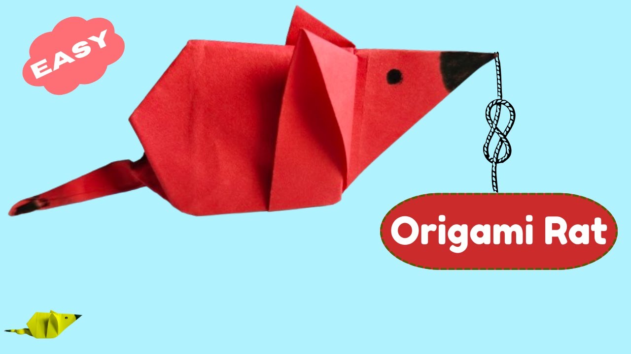 Easy Origami Rat|| How to make Paper Rat || #craft - YouTube
