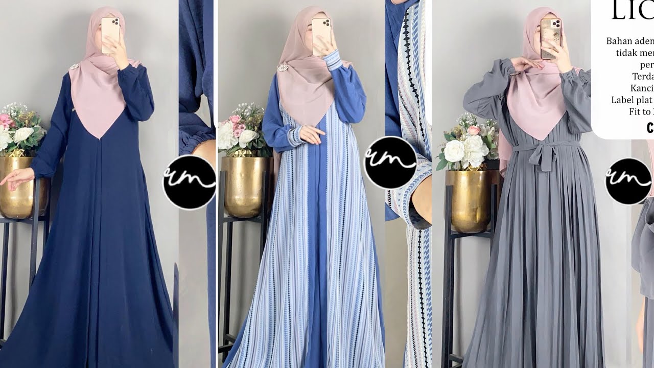30 MODEL GAMIS DRESS PREMIUM KEKINIAN TERBARU UNTUK LEBARAN 2024 2025 ...