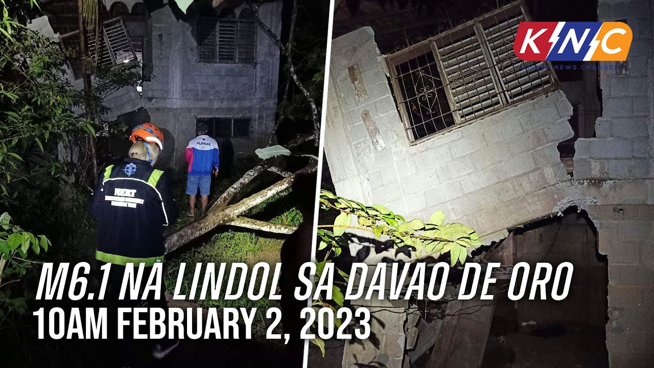 M6.1 na Lindol sa Davao De Oro | Kidlat News Update (February 2, 2023 ...