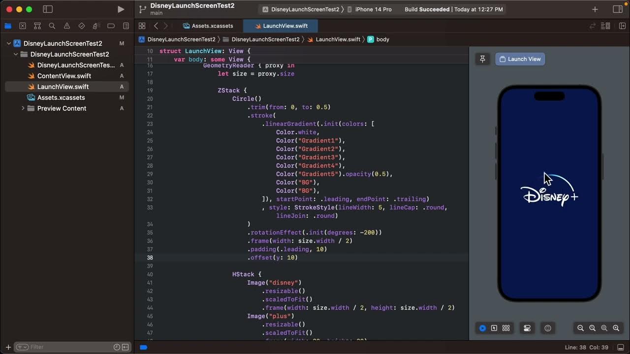 [SwiftUI] Disney Launch Screen 만들기 - YouTube
