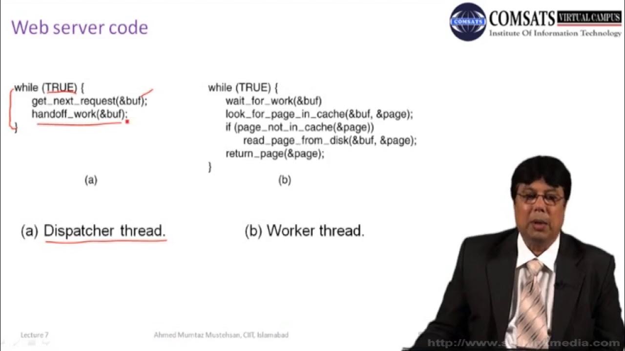 Operating system (Web Server Code) Lecture in Hindi Urdu LECTURE 07 ...
