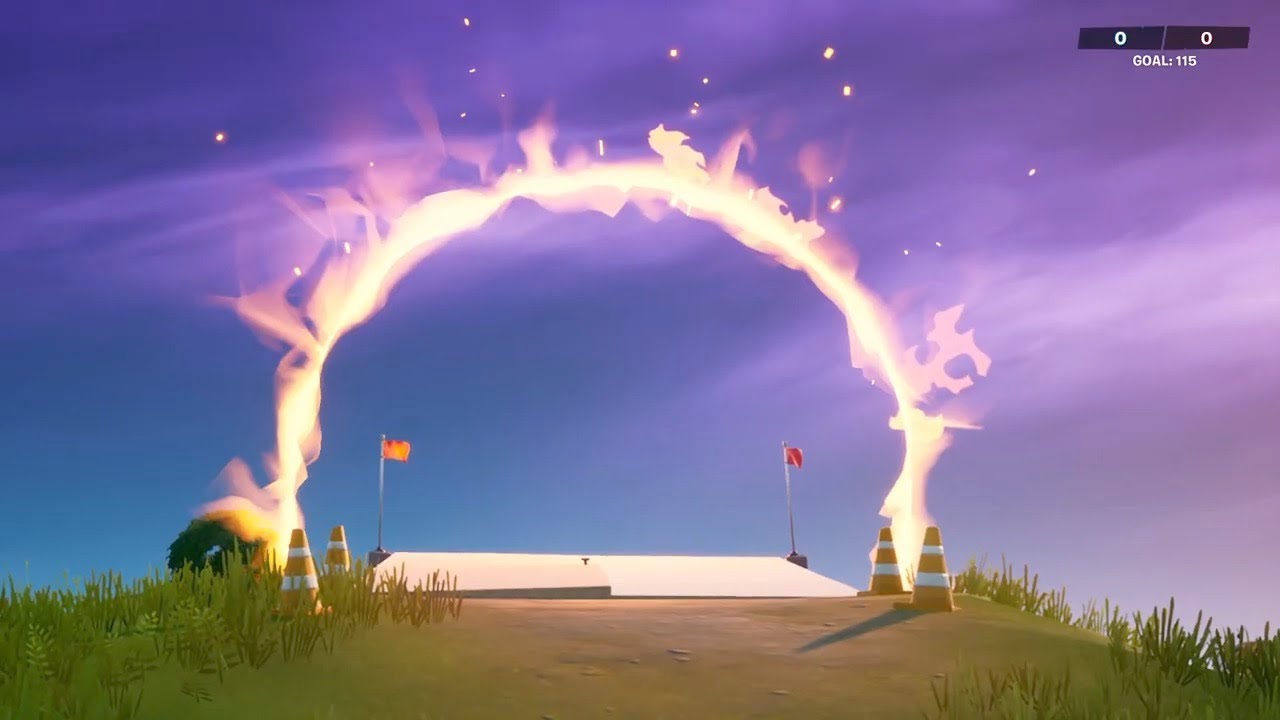 Drive Through Flaming Rings All Locations - Fortnite - YouTube