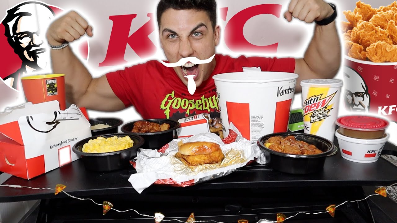 EPIC KFC MENU CHALLENGE CHEAT DAY FEAST & SPECIAL GOURMET DONUTS! Epic ...