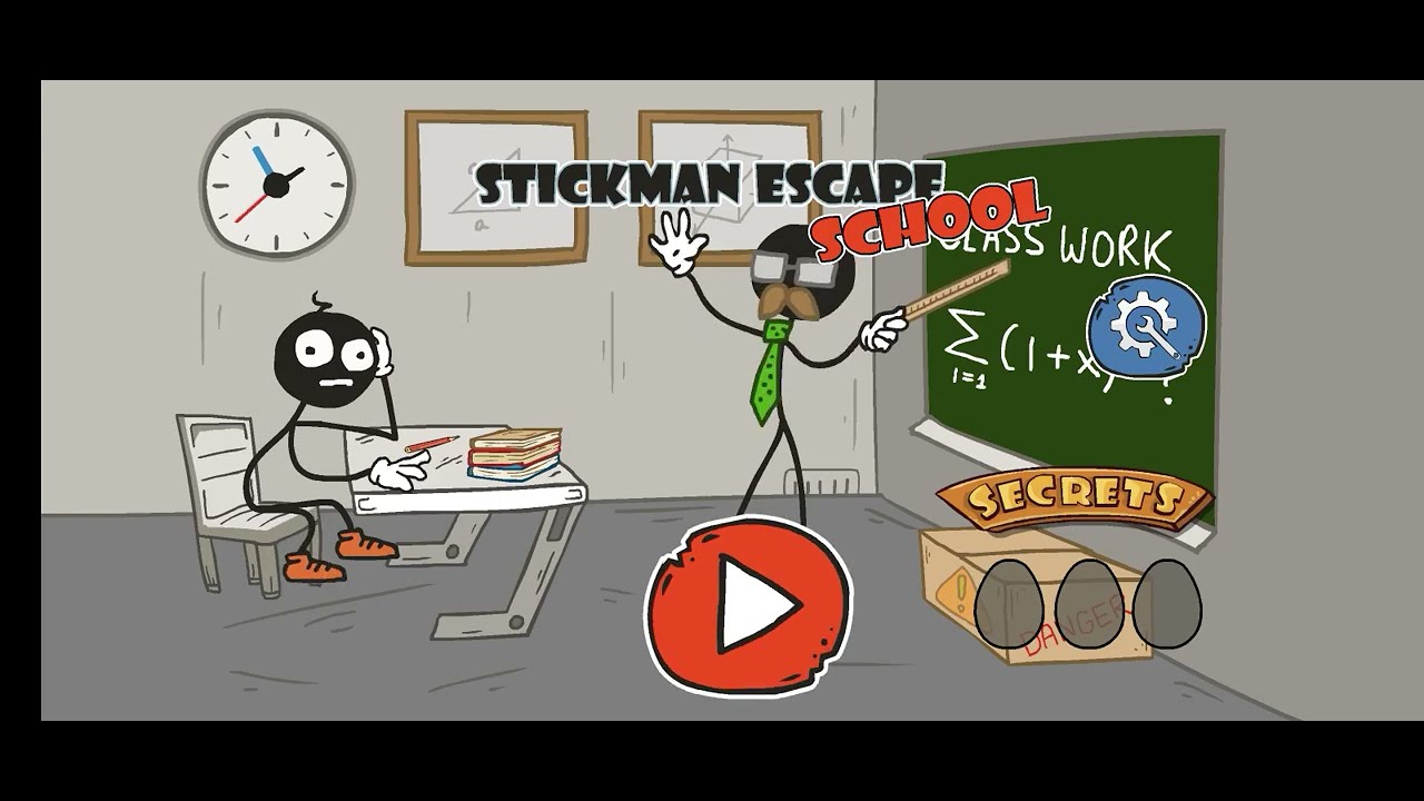Stick-man Escape School Super - YouTube