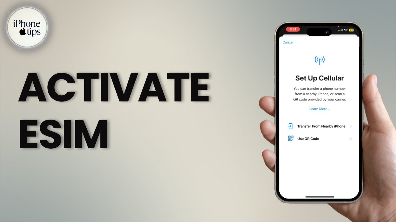 How to Activate eSIM on iPhone - YouTube