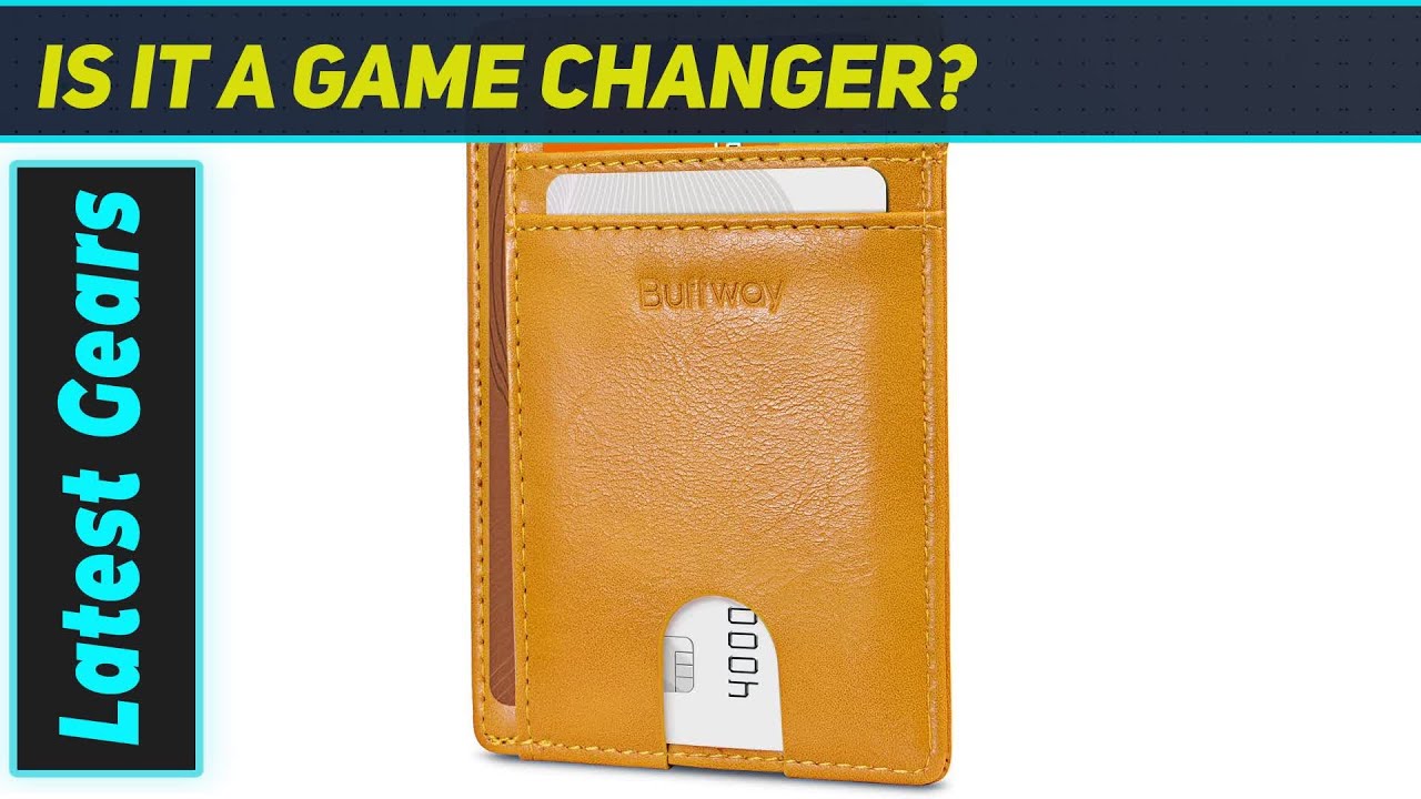 Best Slim Wallet? Buffway Minimalist Leather Wallet - YouTube