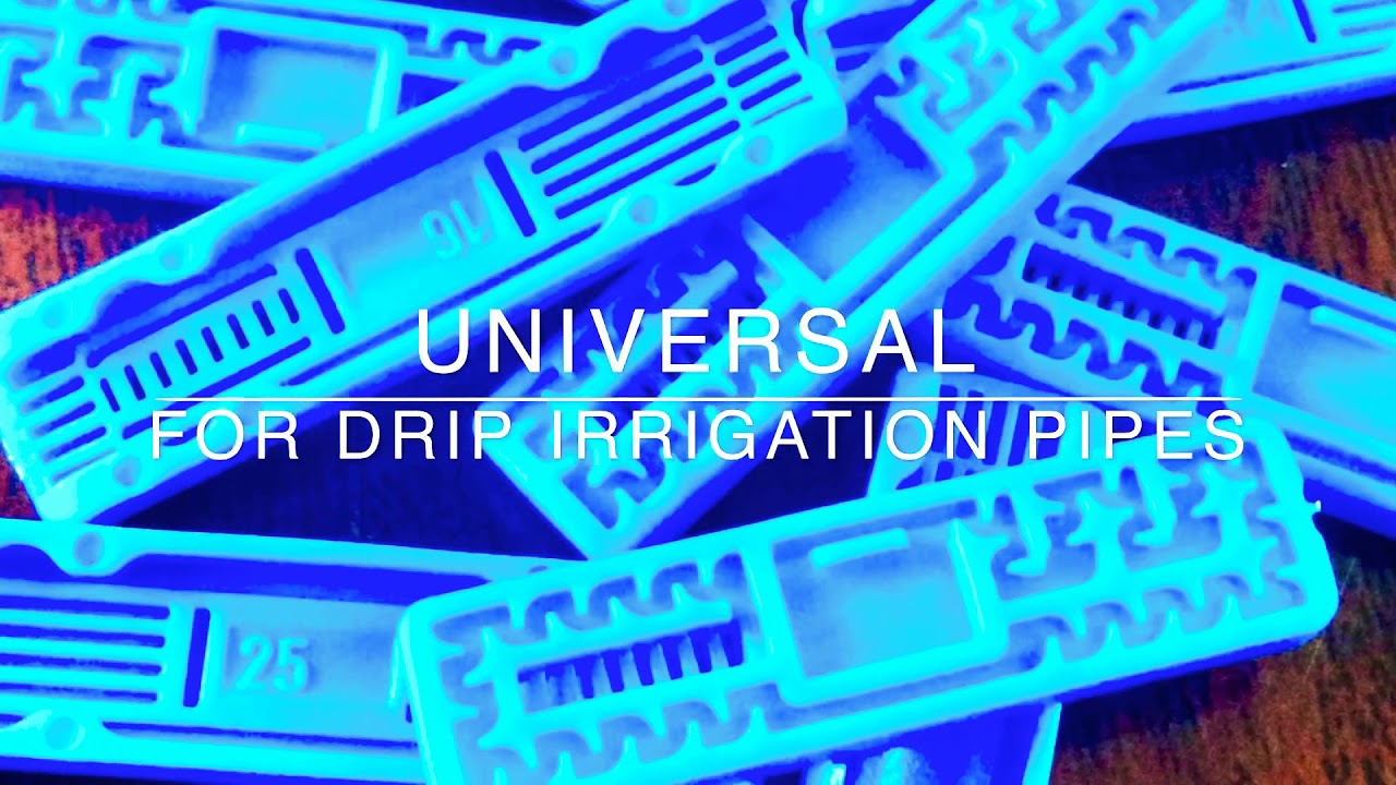 UNIVERSAL drip irrigation flat pipe machine - YouTube
