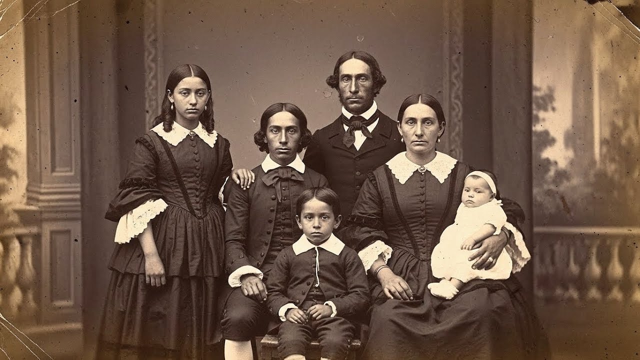 (1867, ) The Beckett Family Portrait — after restoration, every face ...