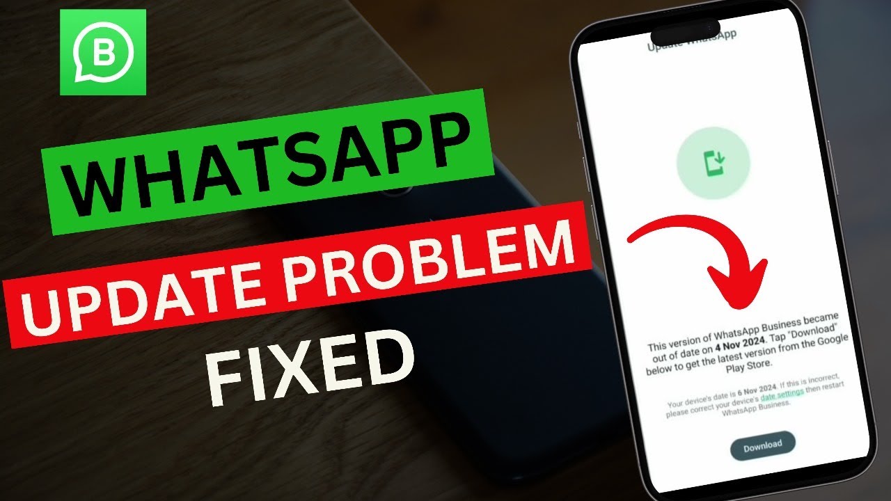 WhatsApp Update Problem Fixed – Quick & Easy Solution! - YouTube