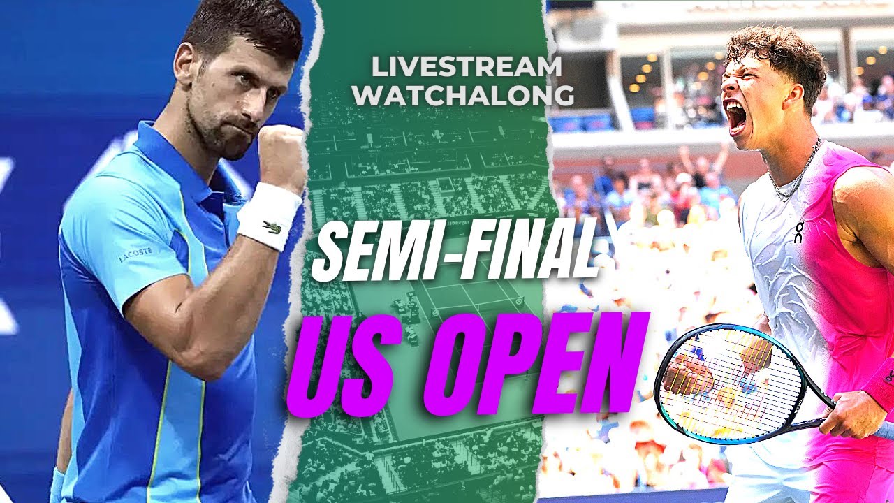 Novak Djokovic vs Ben Shelton US Open Semi-Final LIVE Watchalong - YouTube