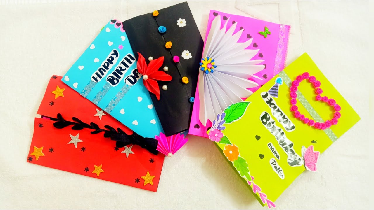 How to make greeting cards, Birthday wishes cards, Paper Craft, #DIY ...