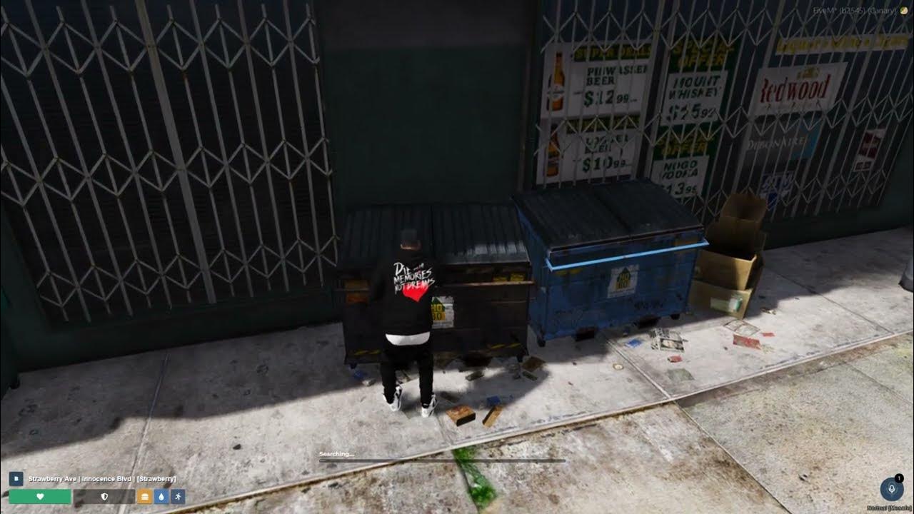 FiveM Search Trash Script Showcase - YouTube