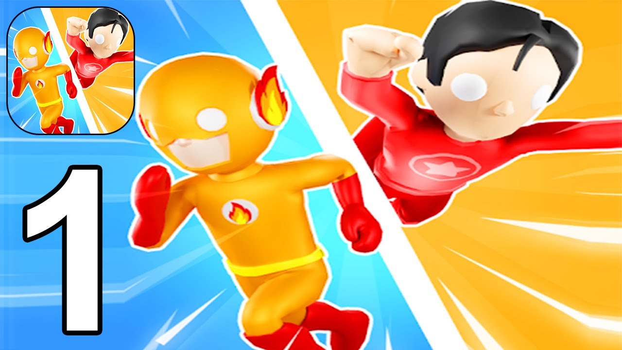 Super Hero Run 3D - Gameplay Walkthrough Part 1 All Levels 1-10 Max ...