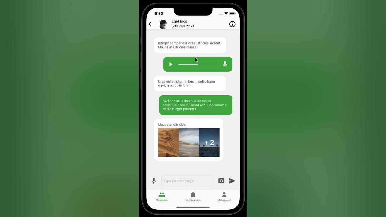 Messaging App UI Template for Xamarin.Forms - YouTube