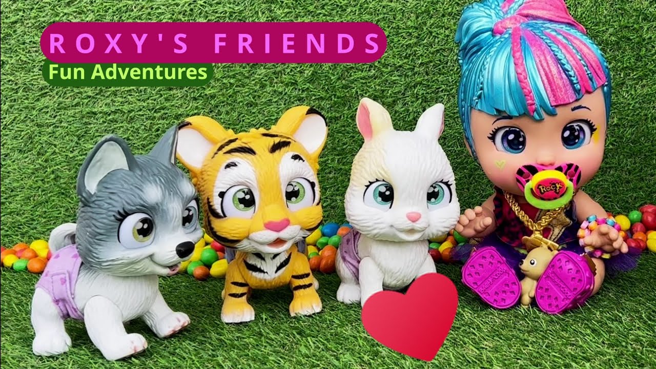 Roxy Doll Plays with Animals and Tries on Outfits! Fun Adventures - YouTube