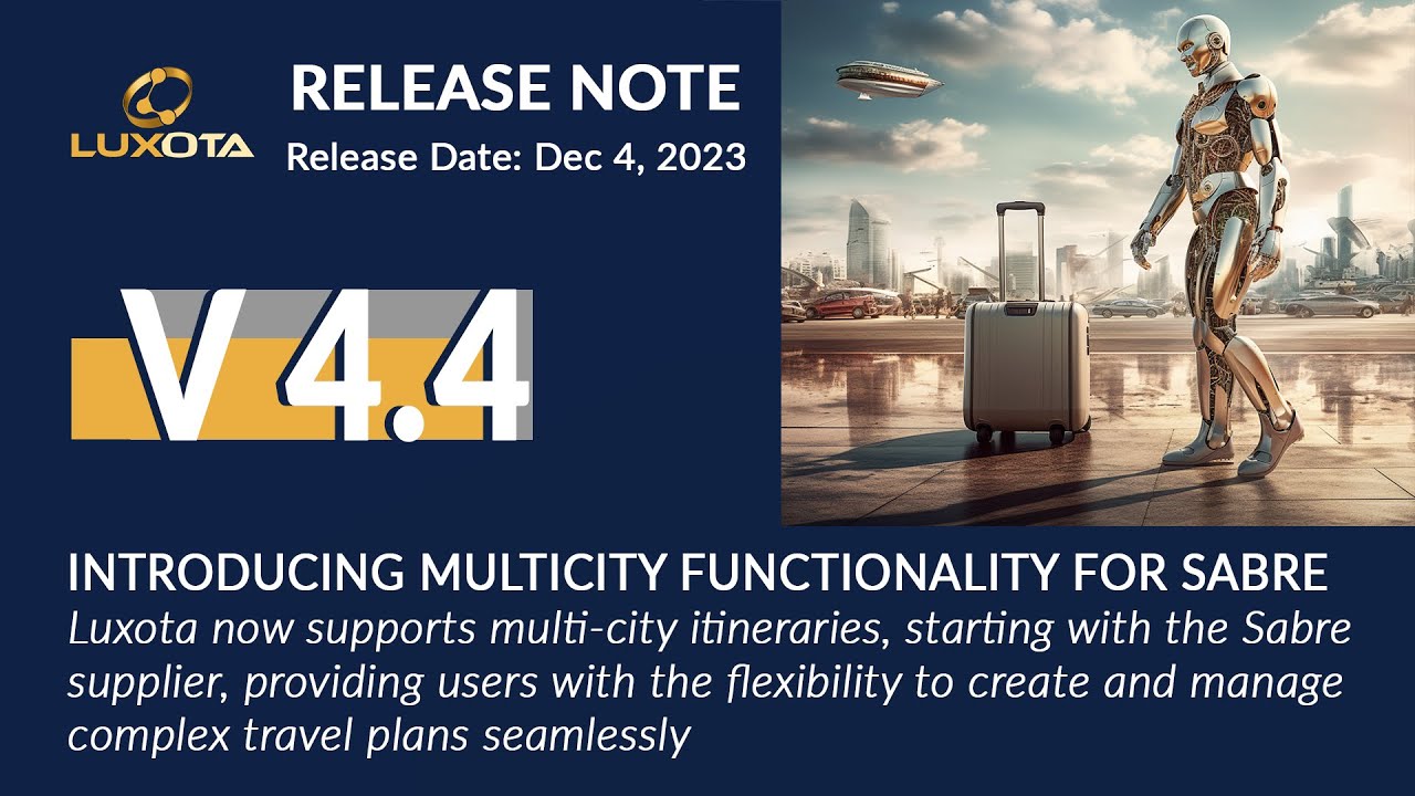 6. Introducing Multicity Functionality for Sabre - Release Note 4.4 ...