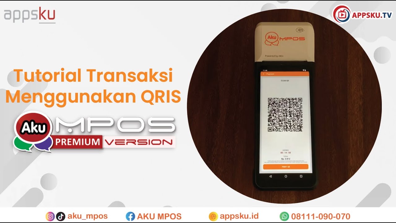 Panduan Transaksi Menggunakan QRIS di AKU MPOS - YouTube