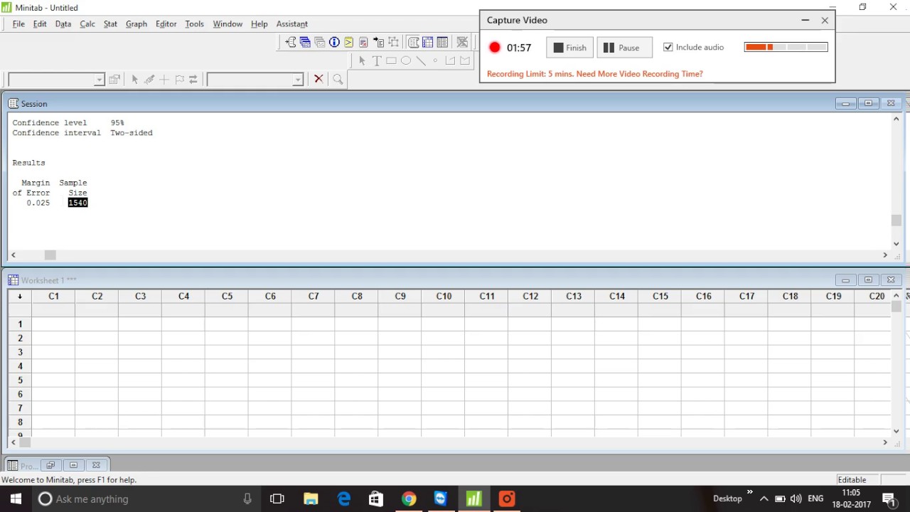 Sample Size Estimation for Continuous Data - YouTube