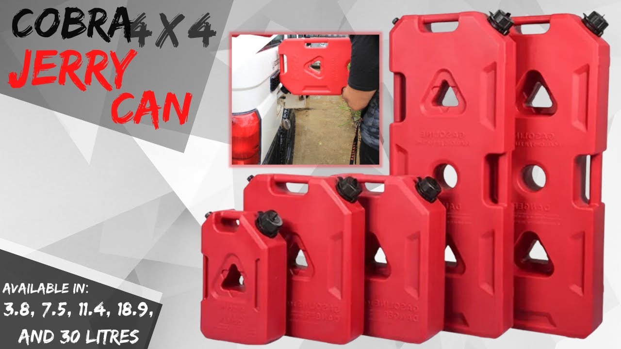 Jerry Can Red Gas Fuel Tank Plastic 4x4 4WD AWD Spare Container ...