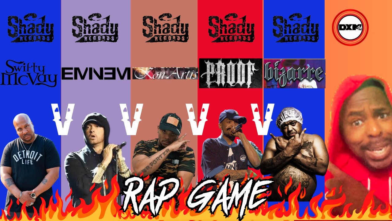 Verse Verzuz: Rap Game : Swifty McVay vs Eminem vs Kon Artis vs Kuniva ...