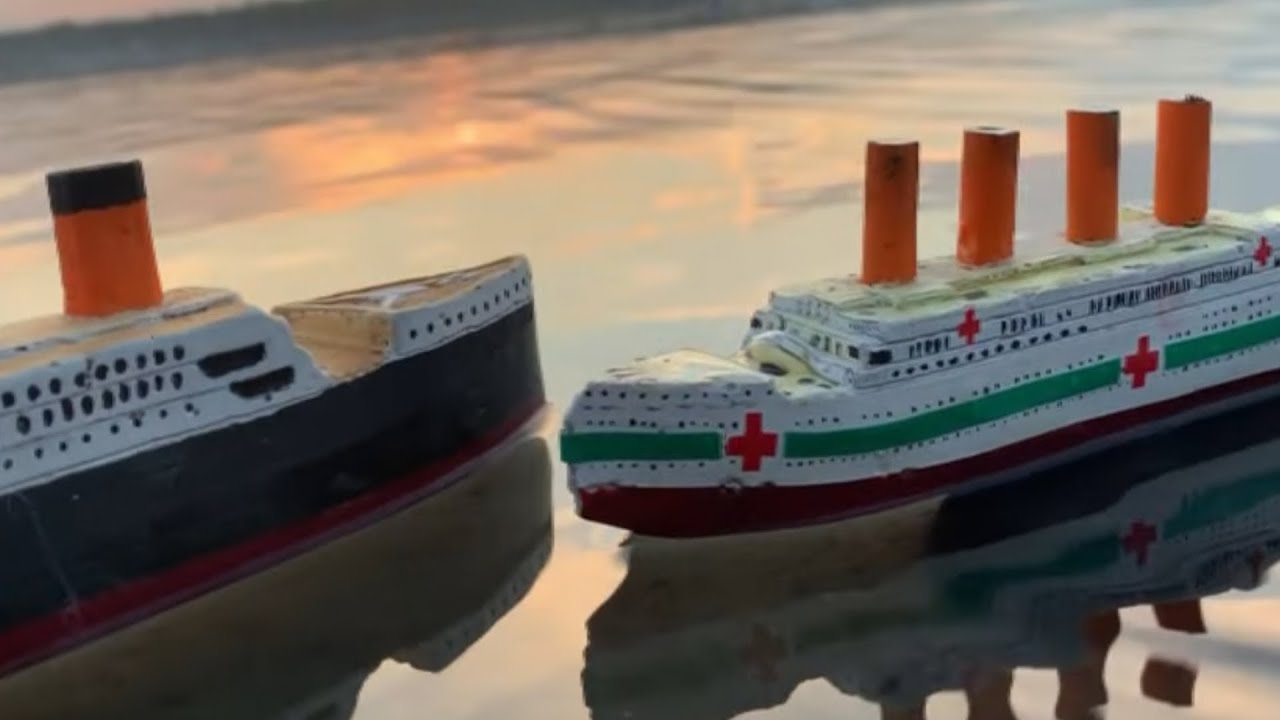 Back to Back Sinking of RMS Titanic and HMHS Britannic at Sea - YouTube