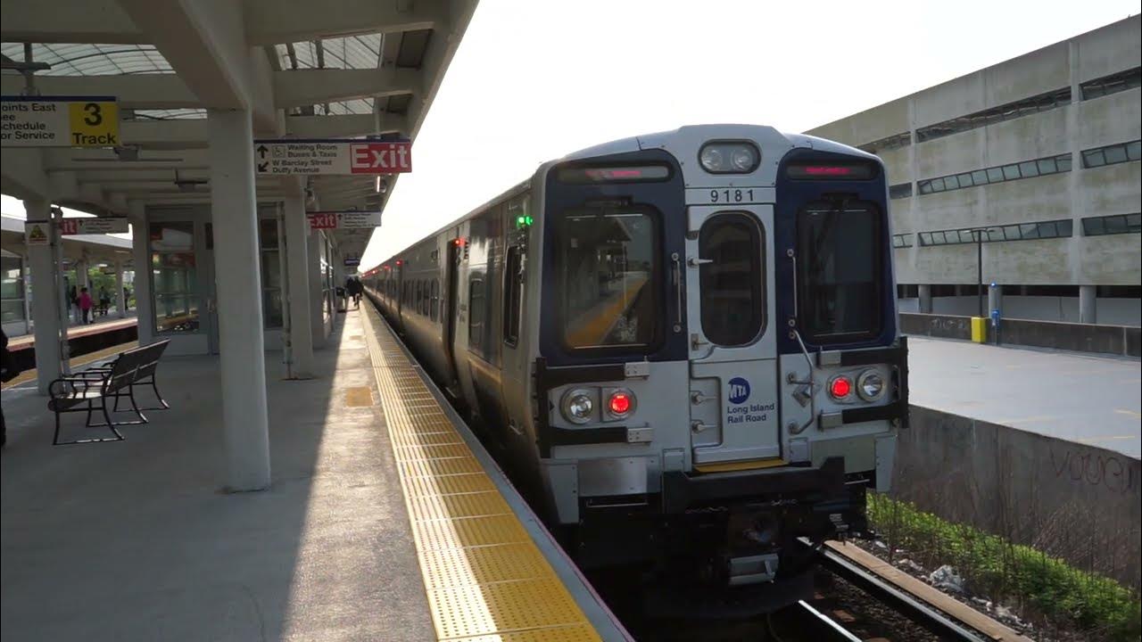 LIRR: M9 #9181 on the Port Jefferson Branch Departing Hicksville - YouTube