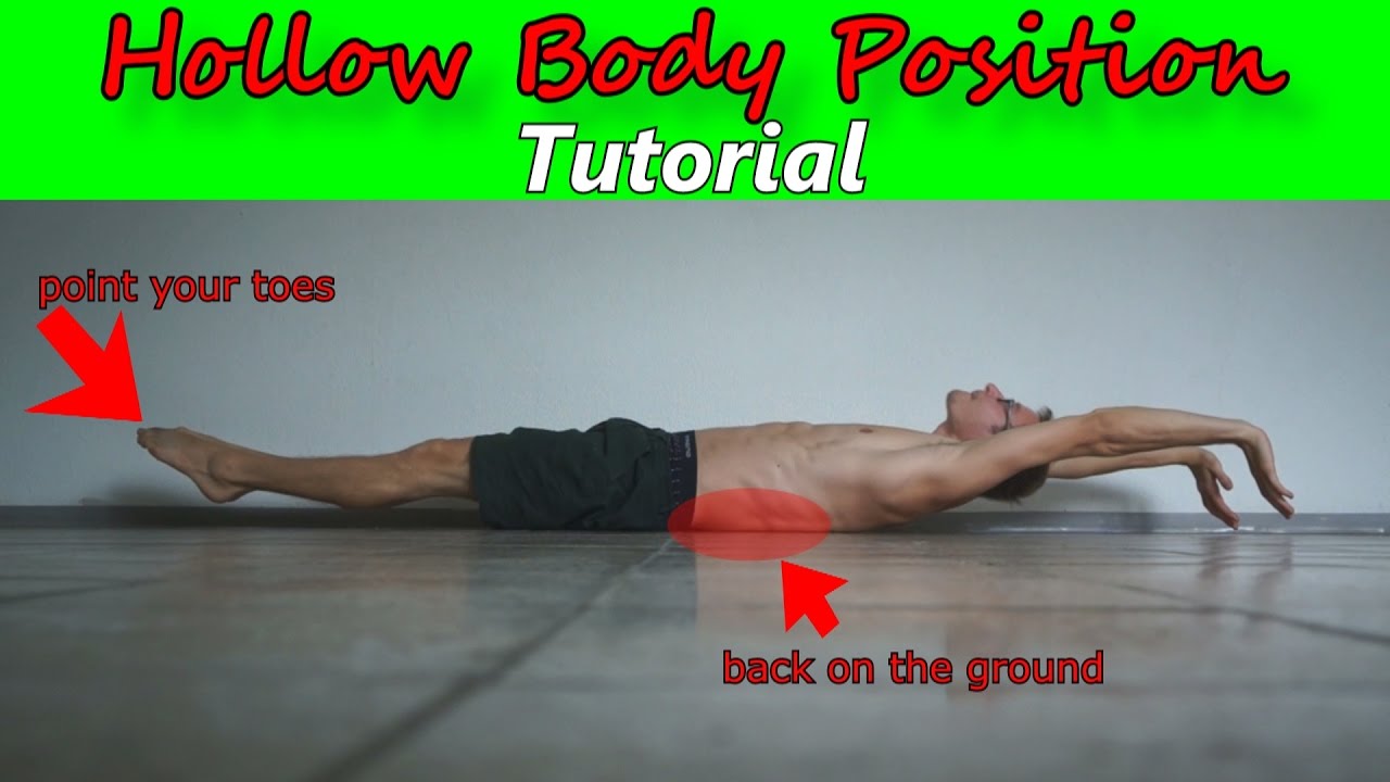 Die Hollow Body Position - Tutorial (deutsch, english Subtitles) - YouTube