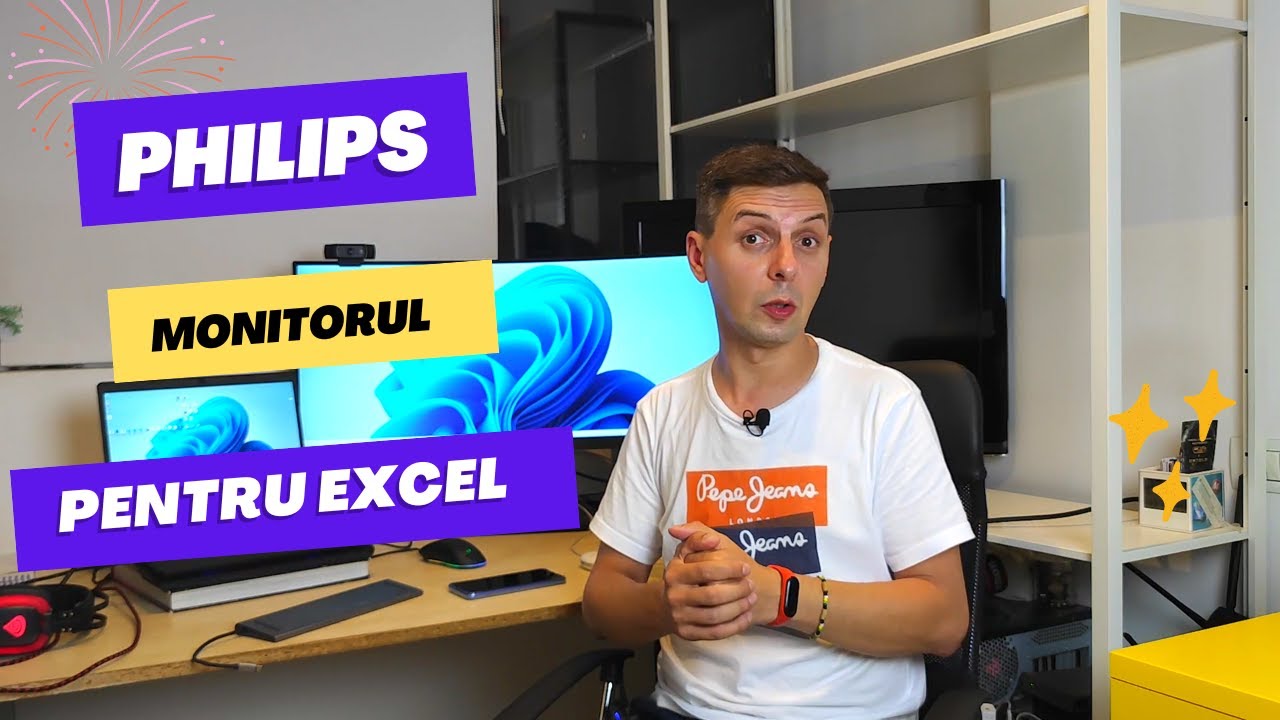 Monitorul pentru Excel. Philips 34” UltraWide QHD - YouTube