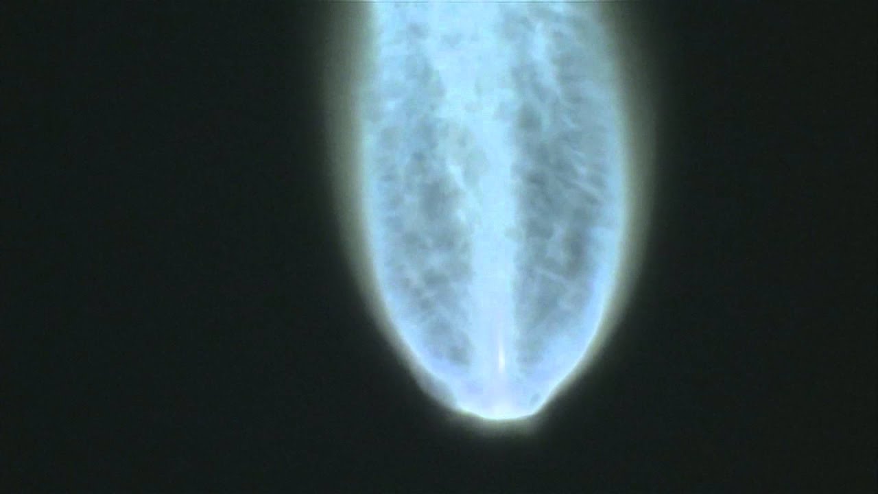 Atlas 5 rocket emits strange blue light as it soars through space - YouTube