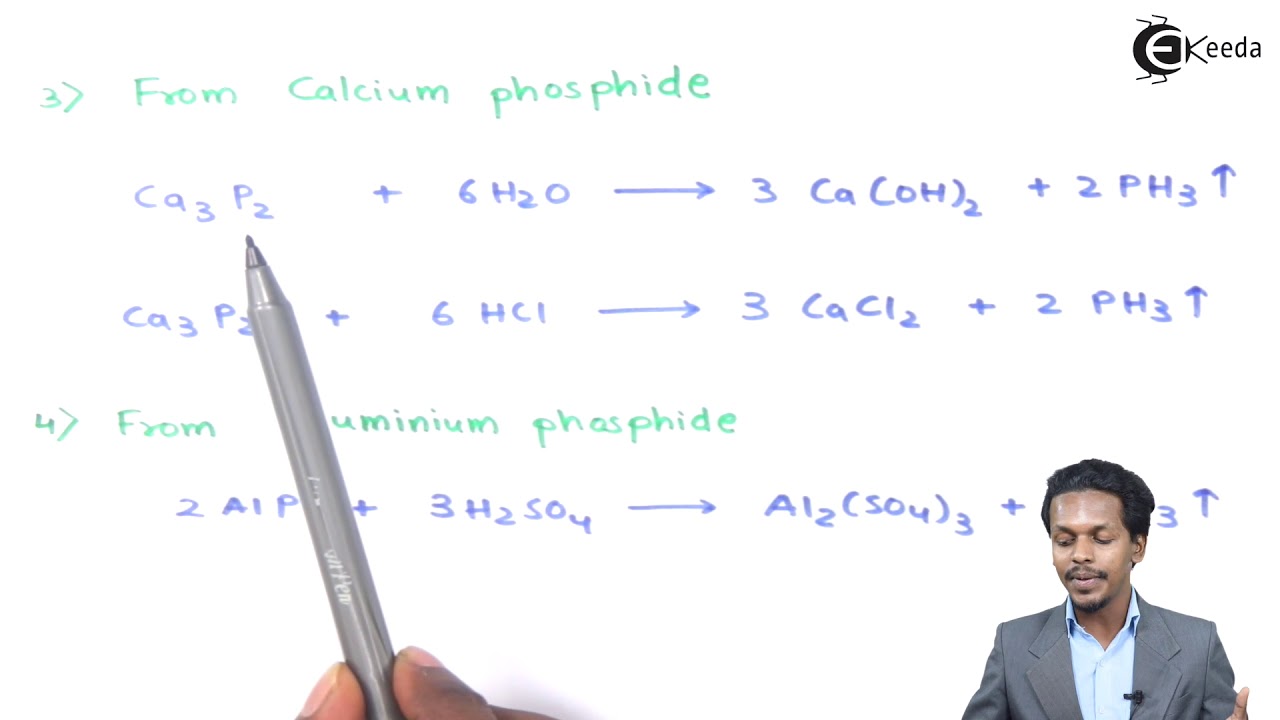 Preparation of Phosphine - P-Block Elements - Chemistry Class 12 - YouTube
