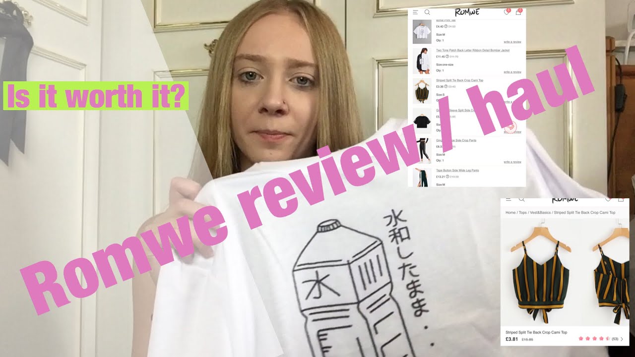 Romwe review/ haul 2018 - YouTube