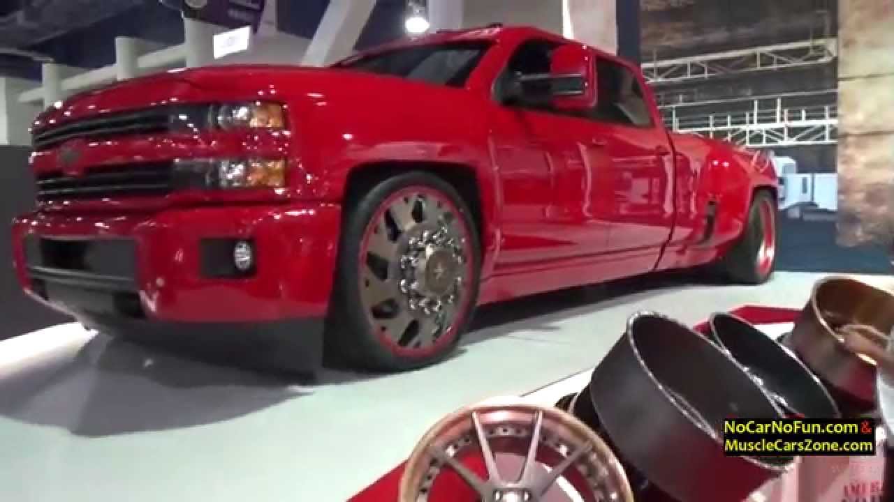 Chevy Corvette C7 & Slammed Chevy Truck Dually by American Force 2015 ...