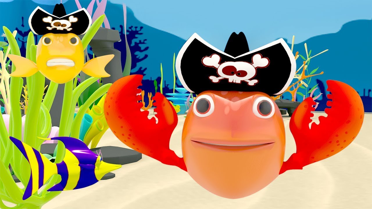 PACMAN Baby Shark Eating Sea Animals And Transforming To Them - Funny ...