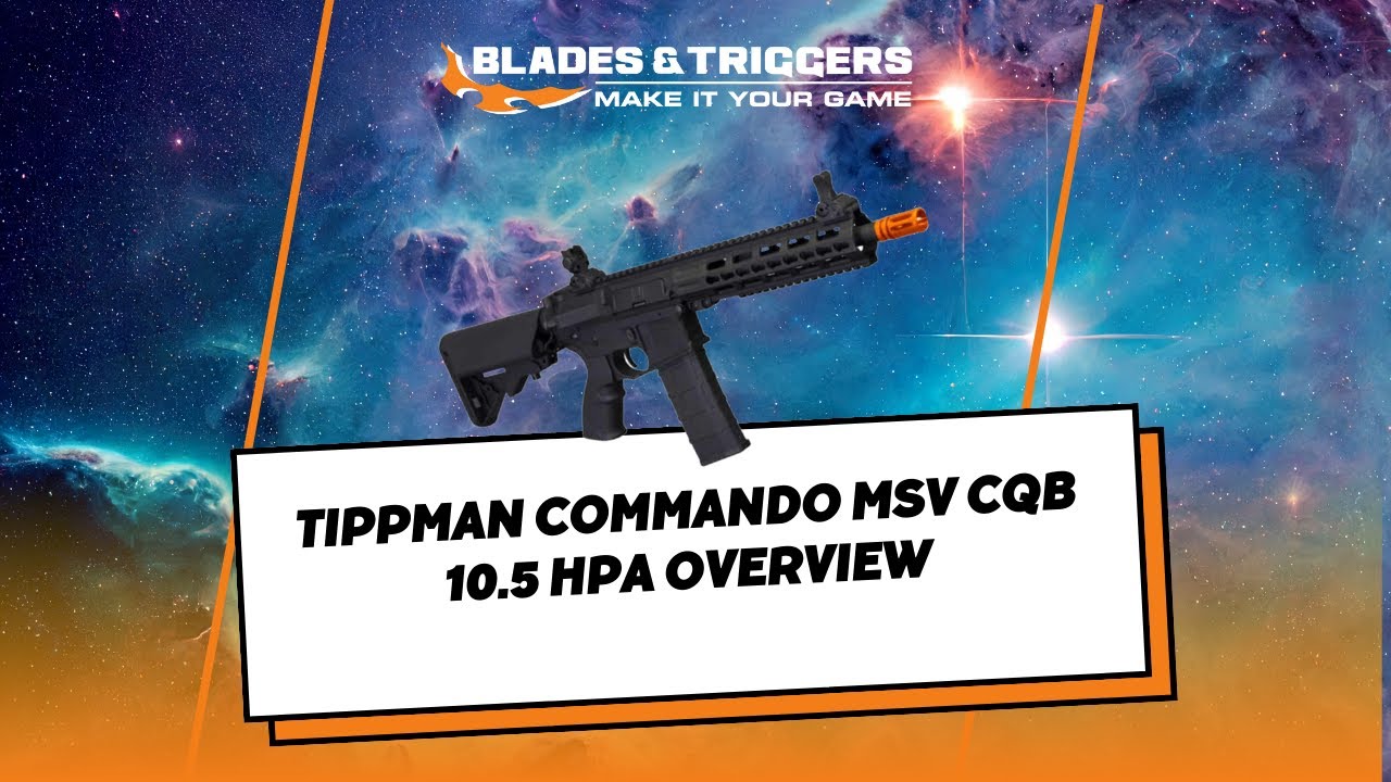 Tippmann Commando MSV CQB 10.5 HPA Overview - YouTube