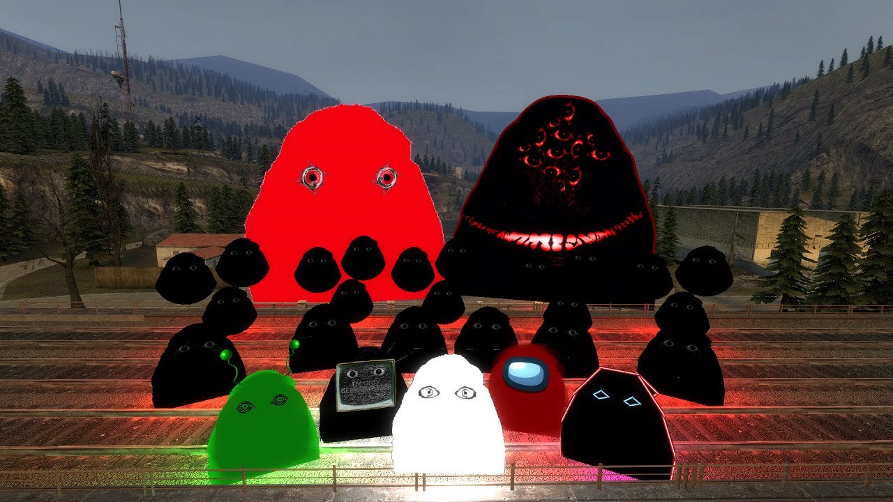 GIANT RED AND BLOD ANGRY MUNCI is After Me in GMod - Can I Escape the ...