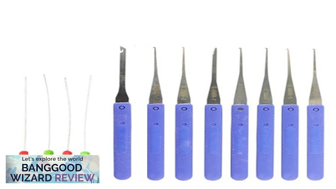 12PCS Locksmith Hand Tools Supplies Lock Pick Set Practice Handcrafted ...