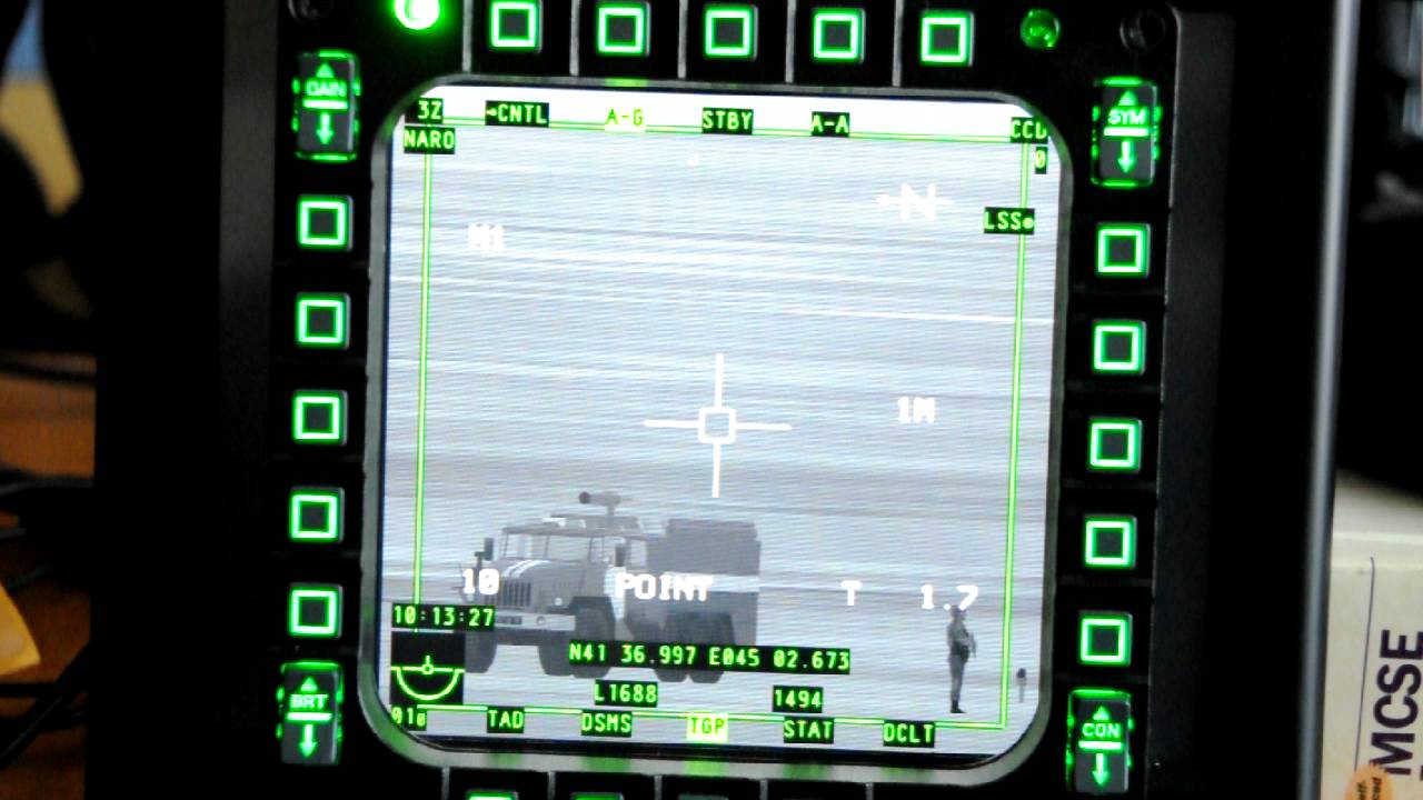 DCS A-10C : Cougar MFD with Lilliput UM-80 LCD's - YouTube