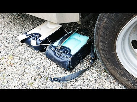 EXPERIMENT CAR VS randoseru bags for boys Will It CrushRunning Over ...