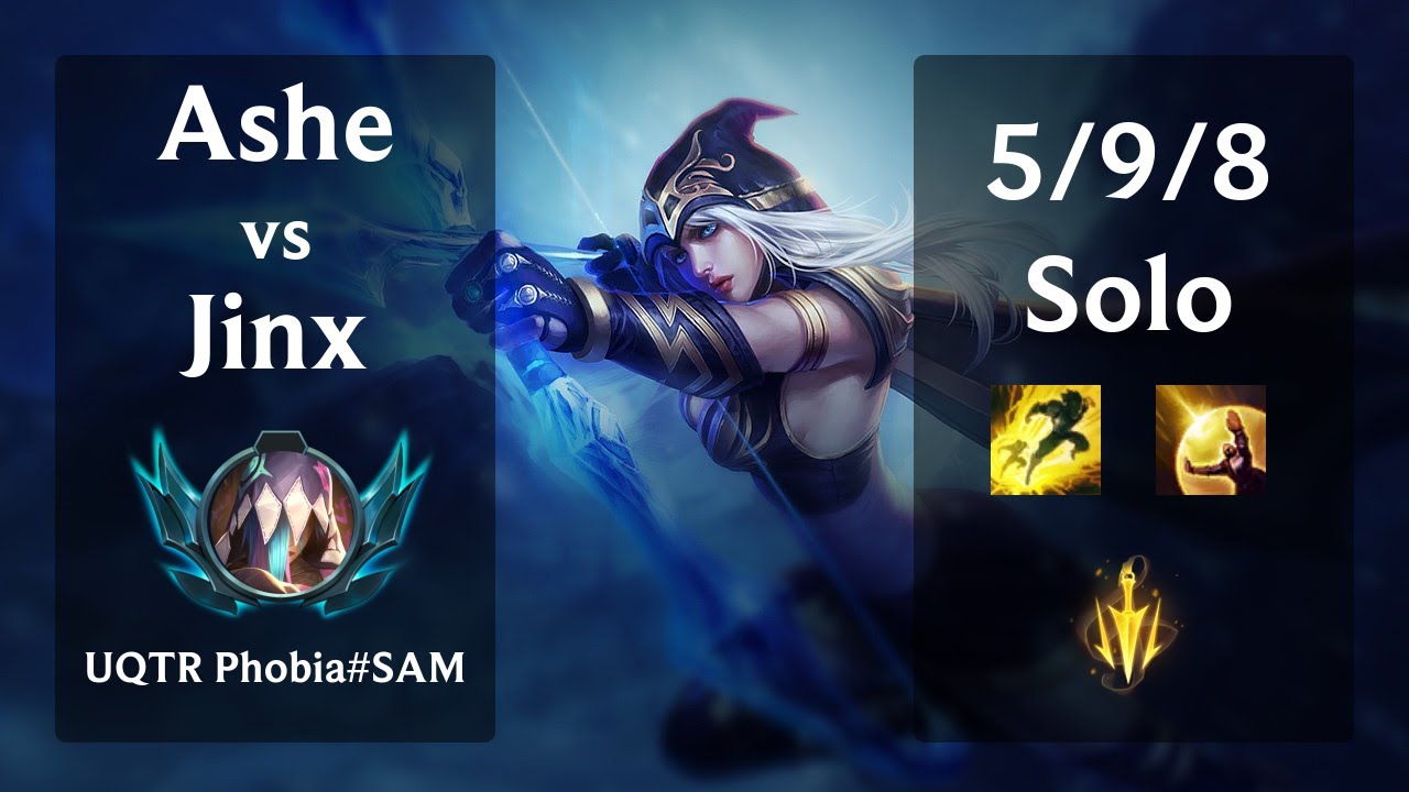 PLATINUM III | Ashe vs Jinx | 5v5 Ranked Solo games - YouTube