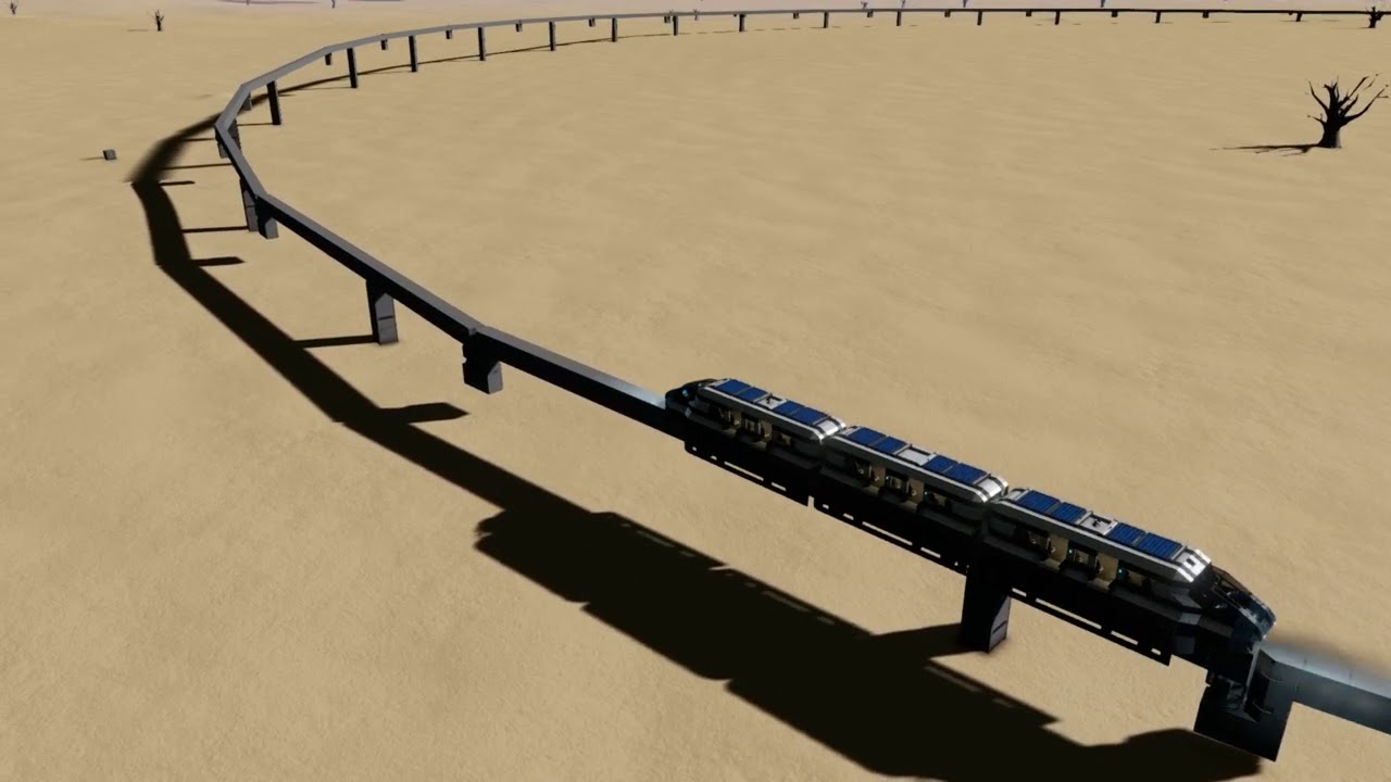 Space Engineers - Monorail Circle - YouTube