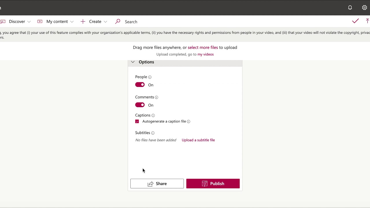 Microsoft Stream: Uploading a Video - YouTube