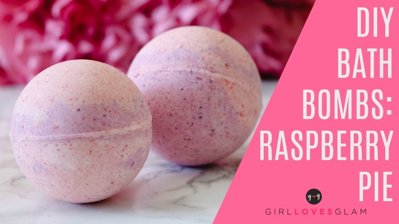 How to Make Raspberry Pie Handmade Bath Bombs - YouTube