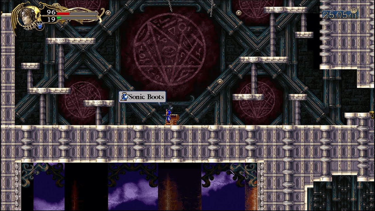 Castlevania HoD - Sonic boots with 16 lucky! - YouTube