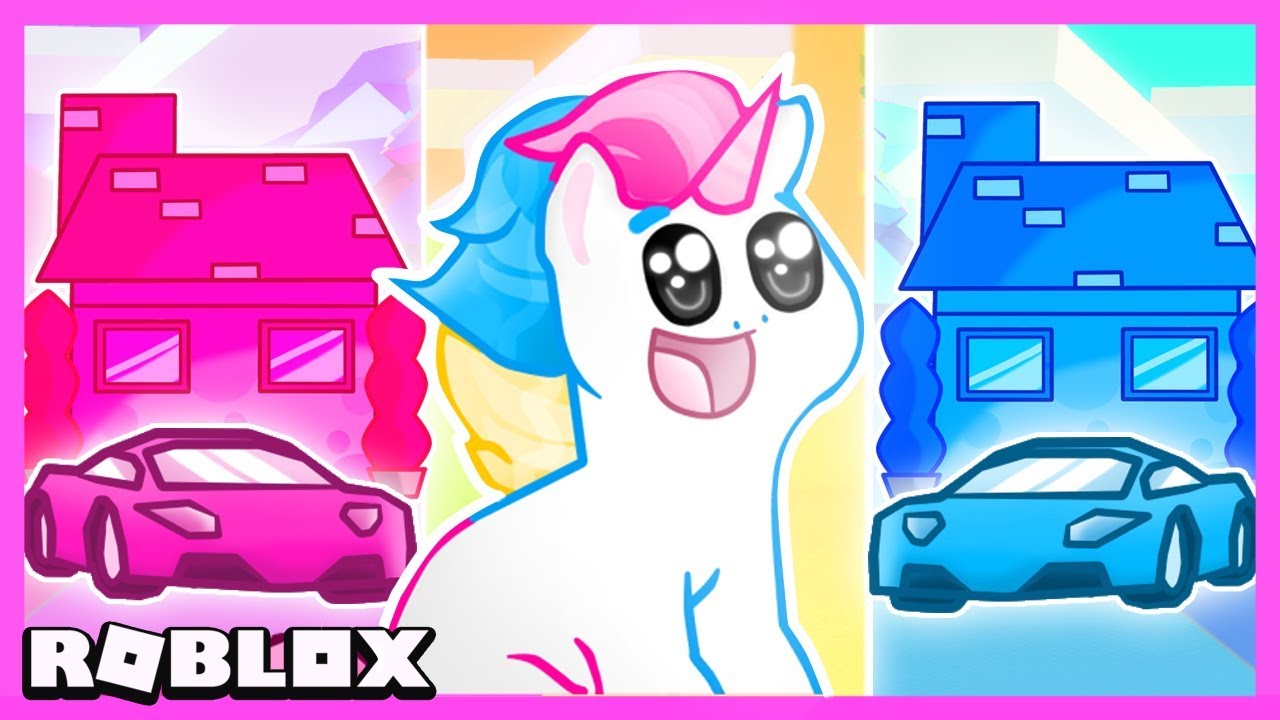 Using Only ONE COLOR in Adopt Me for 24 Hours... Building a PINK ONLY ...