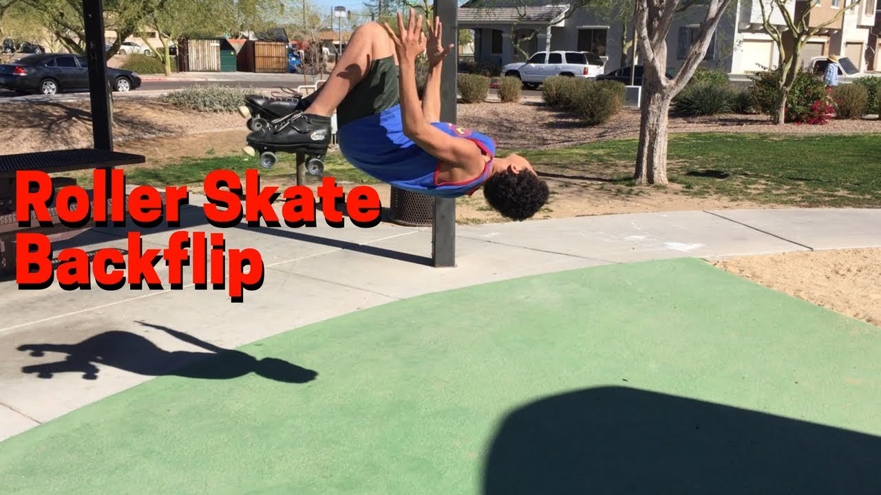 Roller Skate Tutorial: How To Backflip on Roller Skate - YouTube