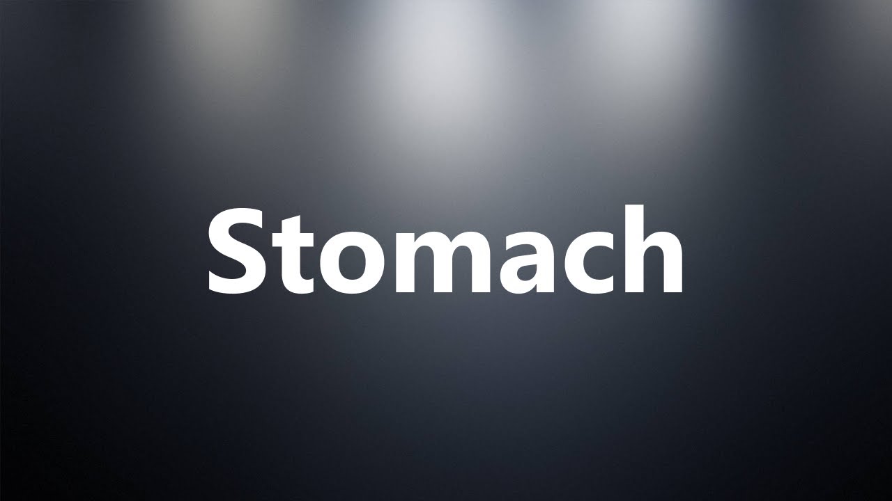 Stomach - Medical Meaning and Pronunciation - YouTube