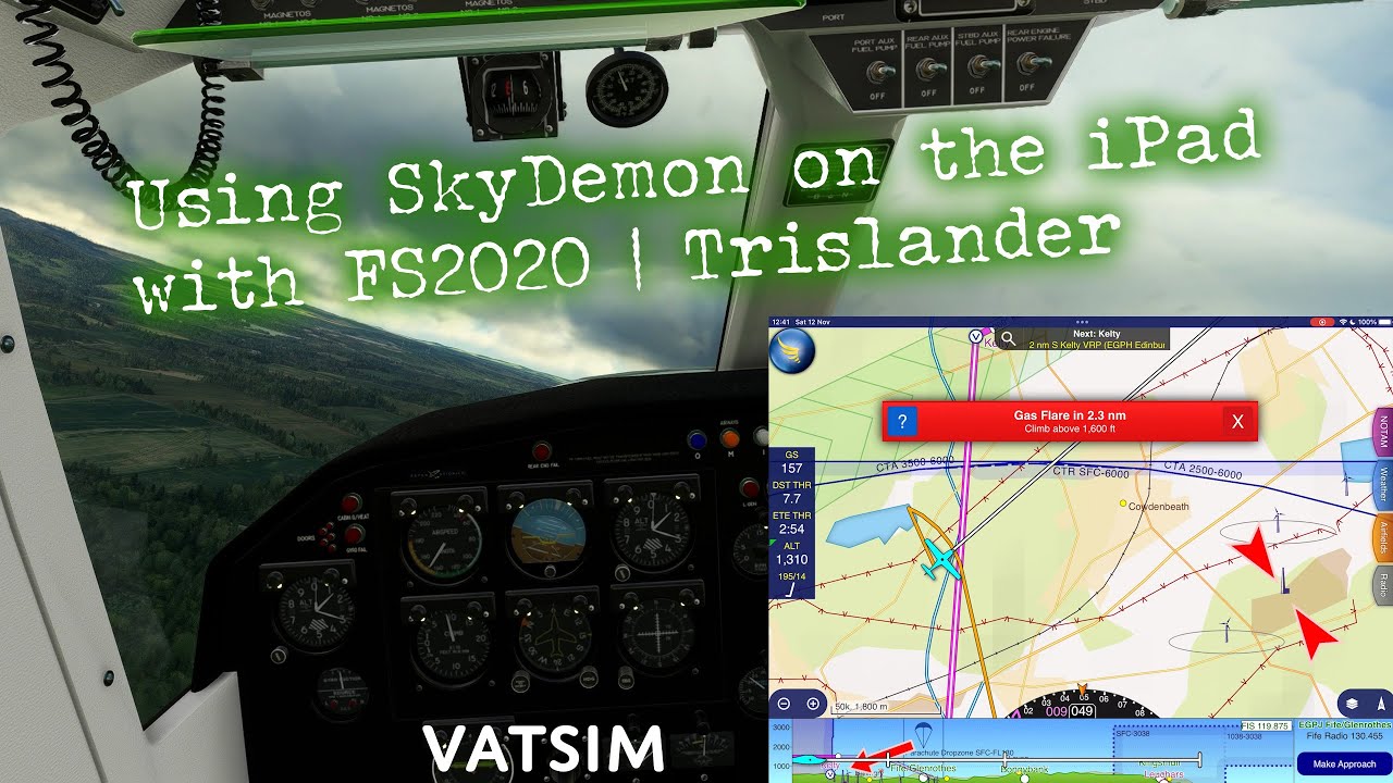 Using SkyDemon on the iPad with FS2020 | Trislander - YouTube