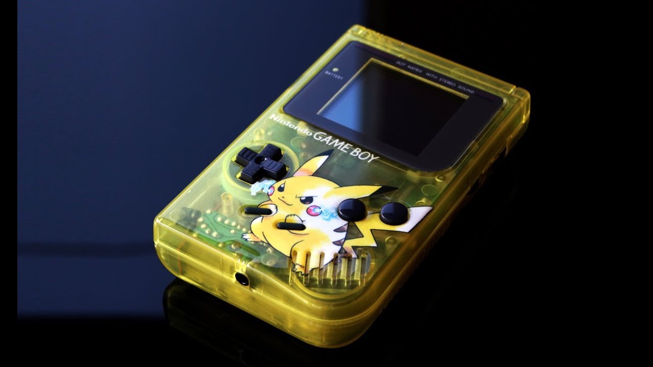 custom Gameboy Pokemon YELLOW themed - YouTube