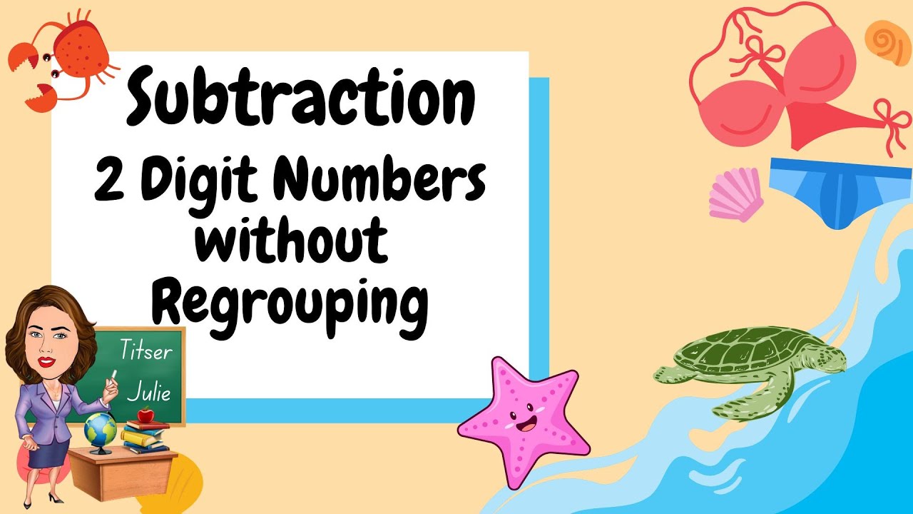 Kindergarten Subtraction II 2 Digit Numbers Without Regrouping II ...